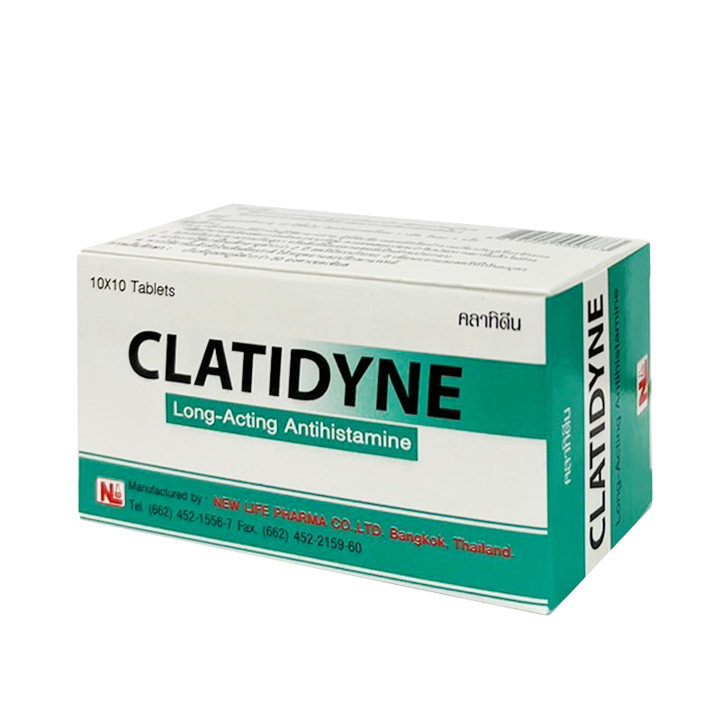 Clatidyne 10mg NEW LIFE (Box/100s) - Buymed Thailand - ซื้อยาที่บายเมด ...