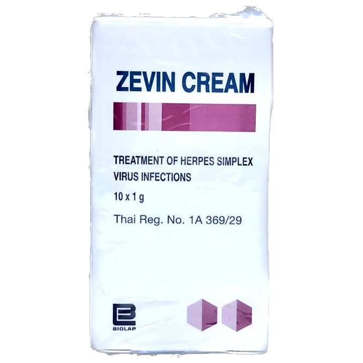 Zevin cream 5% BIOPHARM (Box/10s/1g) - Buymed Thailand - ซื้อยาที่บายเม ...