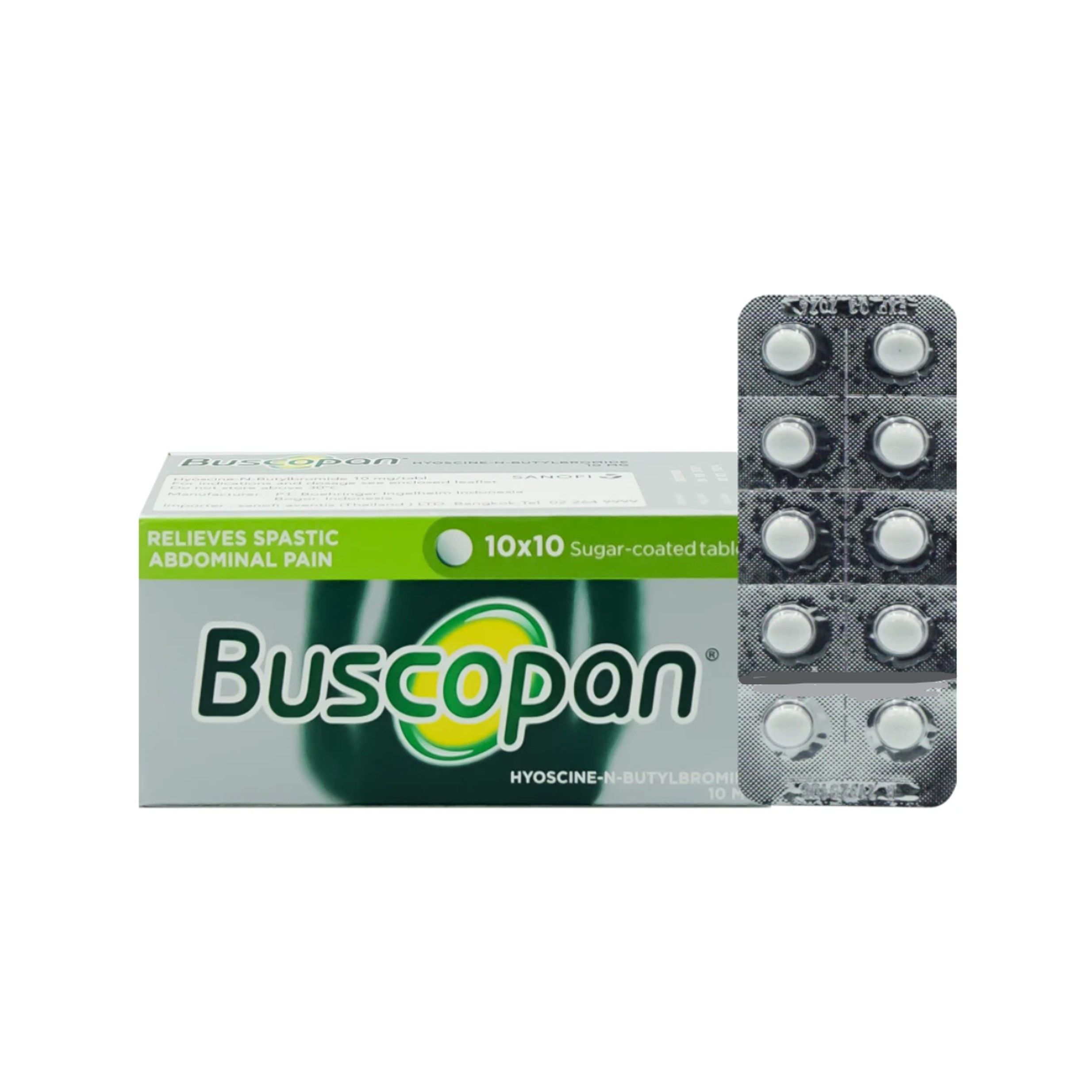 Buscopan 10mg SANOFI (Box/100s) - Buymed Thailand - ซื้อยาที่บายเมดถูกกว่า