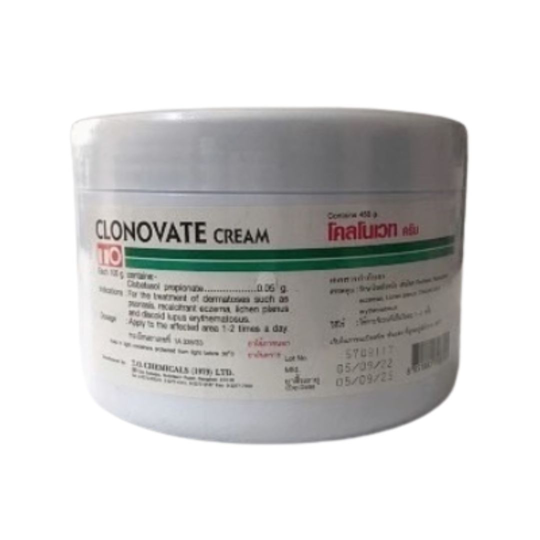 Clonovate cream T.O. (Jar/450g) - Buymed Thailand - ซื้อยาที่บายเมดถูกกว่า