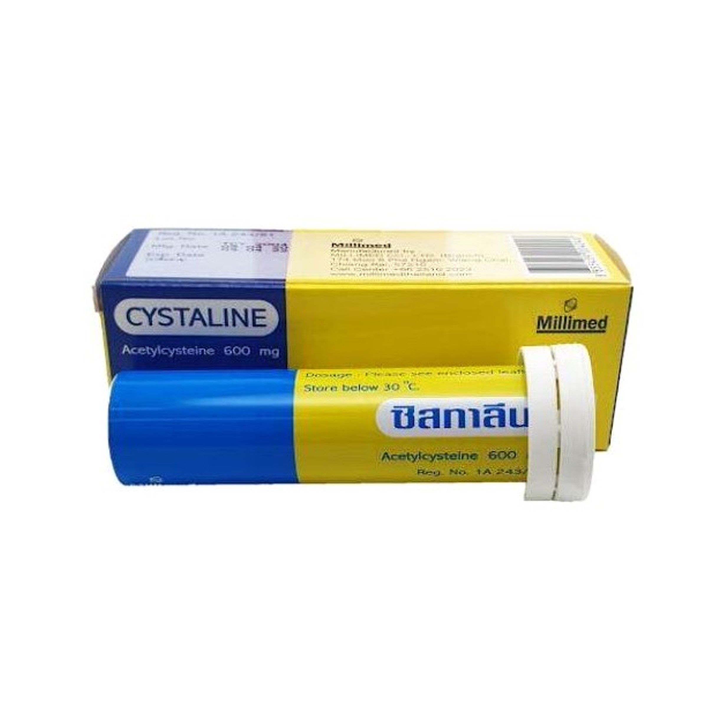 Cystaline 600mg MILLIMED (Tube/10s) - Buymed Thailand - ซื้อยาที่บายเมด ...