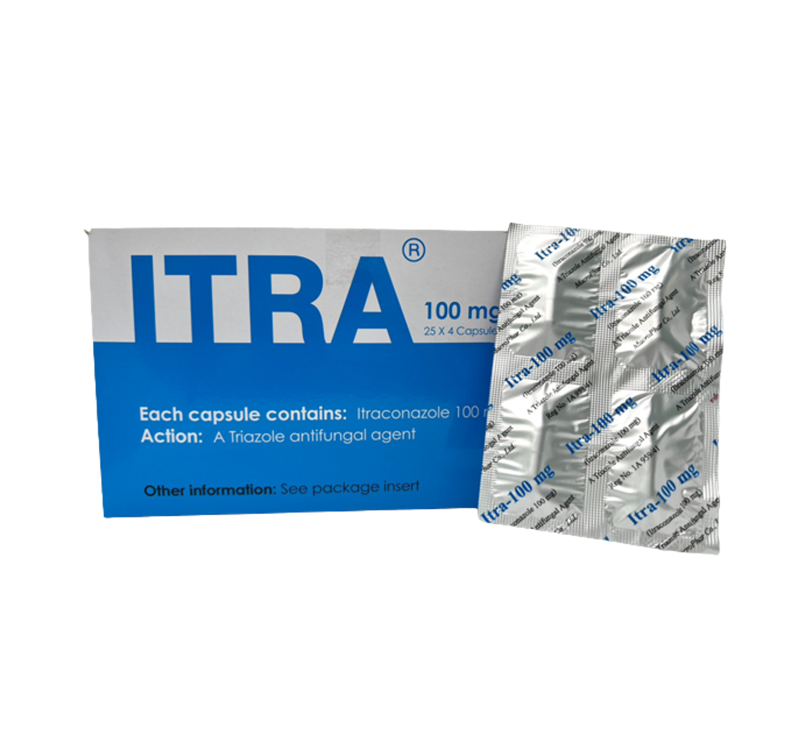 Itra 100mg MACROPHAR (Box/25s/4s) - Buymed Thailand - ซื้อยาที่บายเมด ...