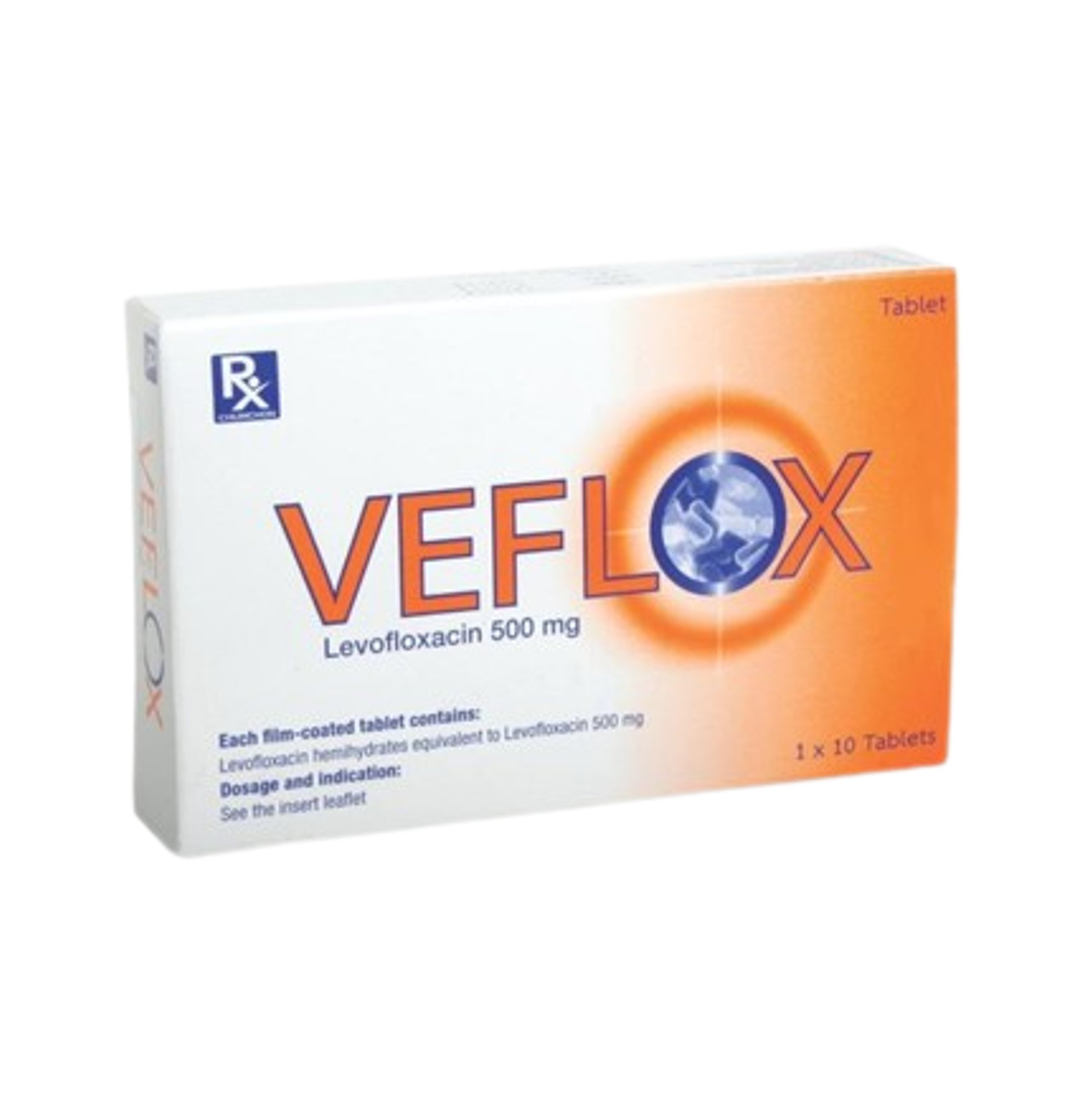 Veflox 500mg CHUMCHON (Box/10s) - Buymed Thailand - ซื้อยาที่บายเมดถูกกว่า