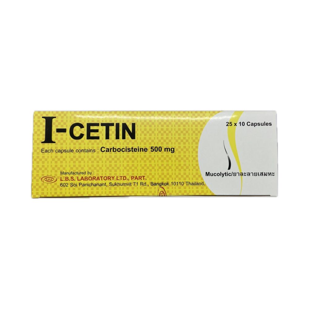 I-Cetin 500mg LBS (Box/250s) - Buymed Thailand - ซื้อยาที่บายเมดถูกกว่า