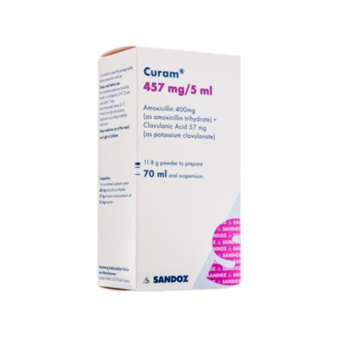 Curam dry syrup 457mg/5ml SANDOZ (Bottle/70ml) - Buymed Thailand - ซื้อ ...