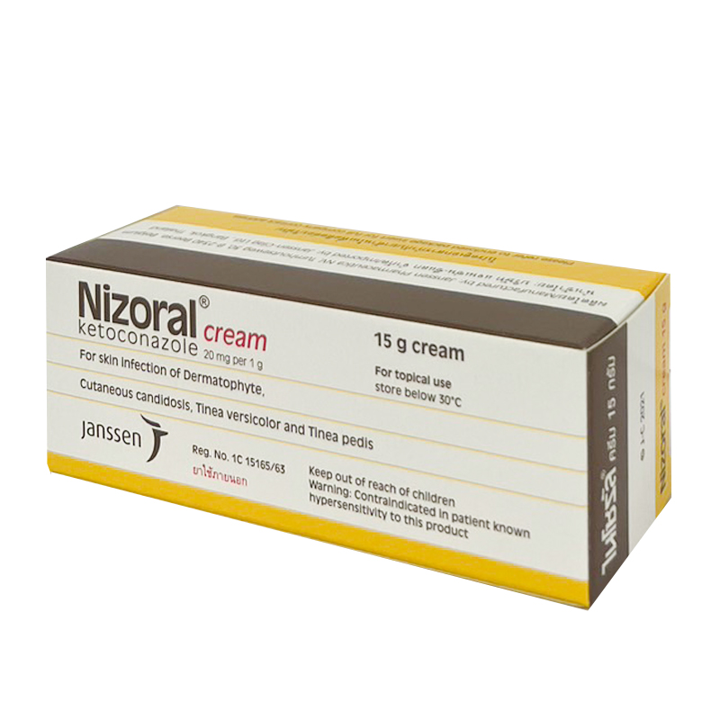 Nizoral cream 2% J&J (Tube/15g) - Buymed Thailand - ซื้อยาที่บายเมดถูกกว่า