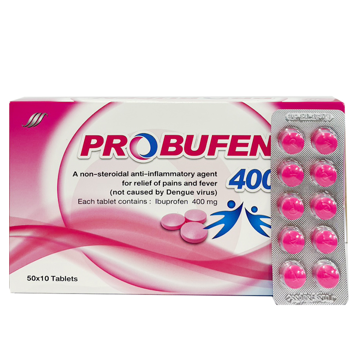 Probufen 400mg (เม็ดกลม สีชมพู) ADVANCE (Box/500s) - Buymed Thailand ...