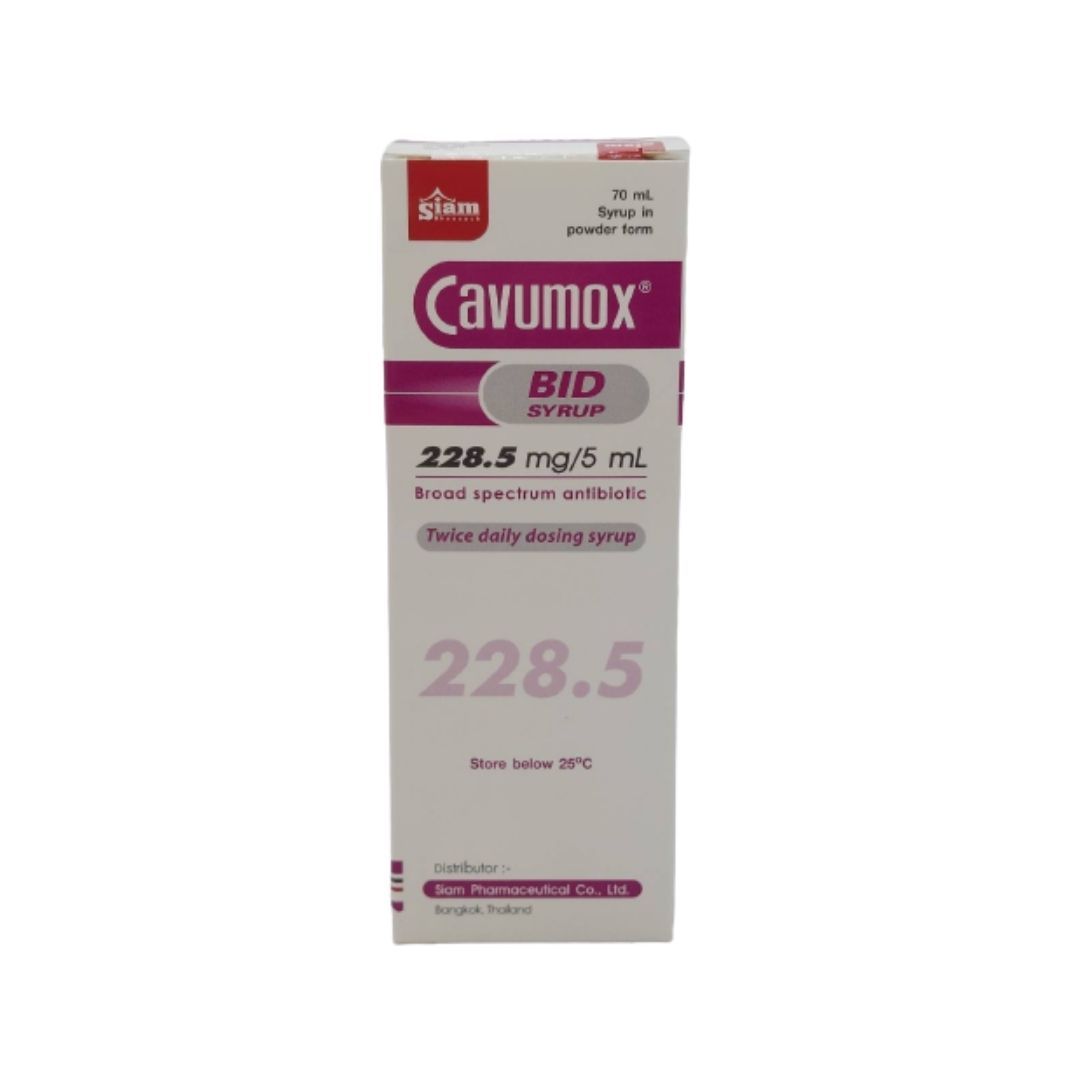 Cavumox BID dry syrup 228.5mg/5ml SIAM (Bottle/70ml) - Buymed Thailand ...