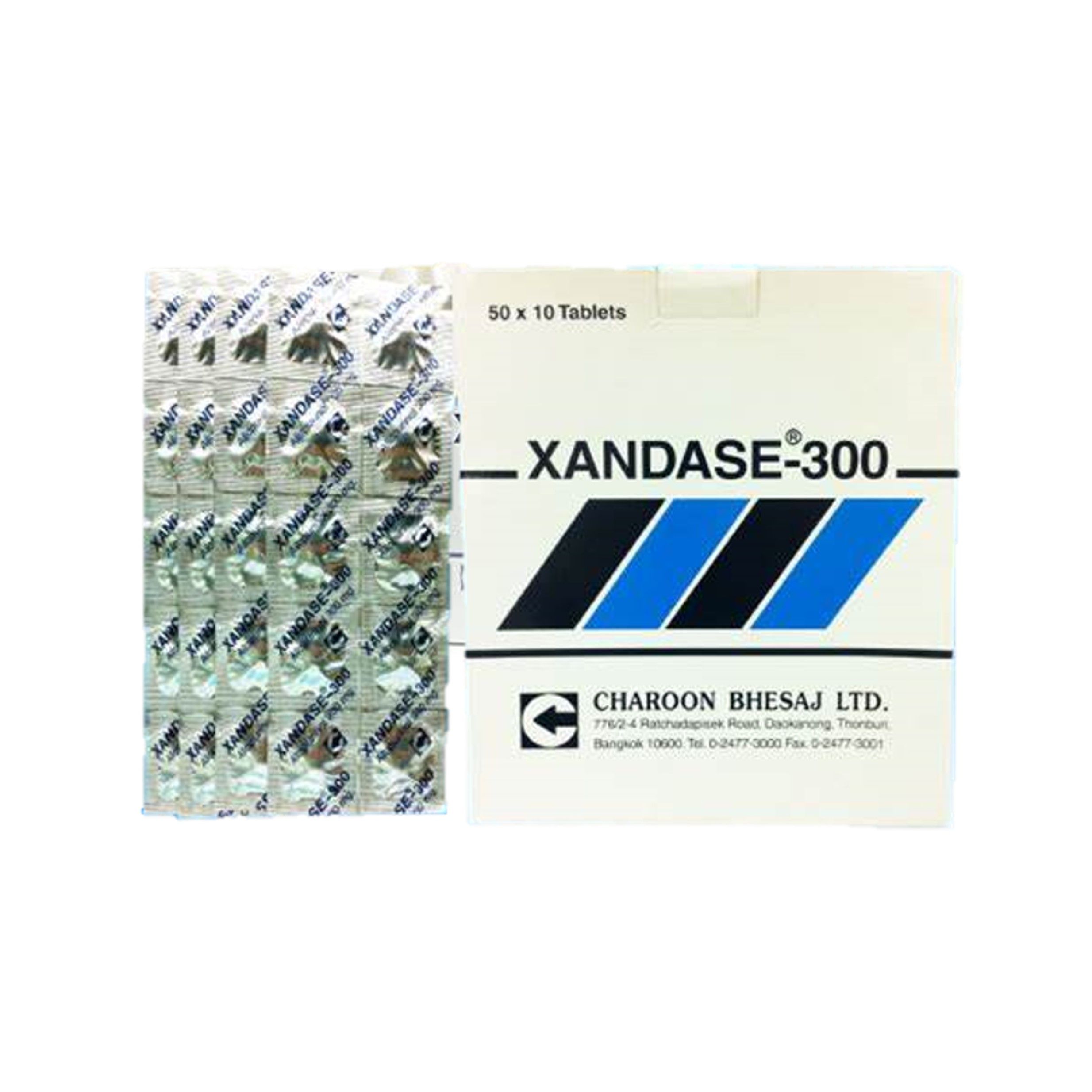 Xandase 300mg CHAROON (Box/500s) - Buymed Thailand - ซื้อยาที่บายเมดถูกกว่า