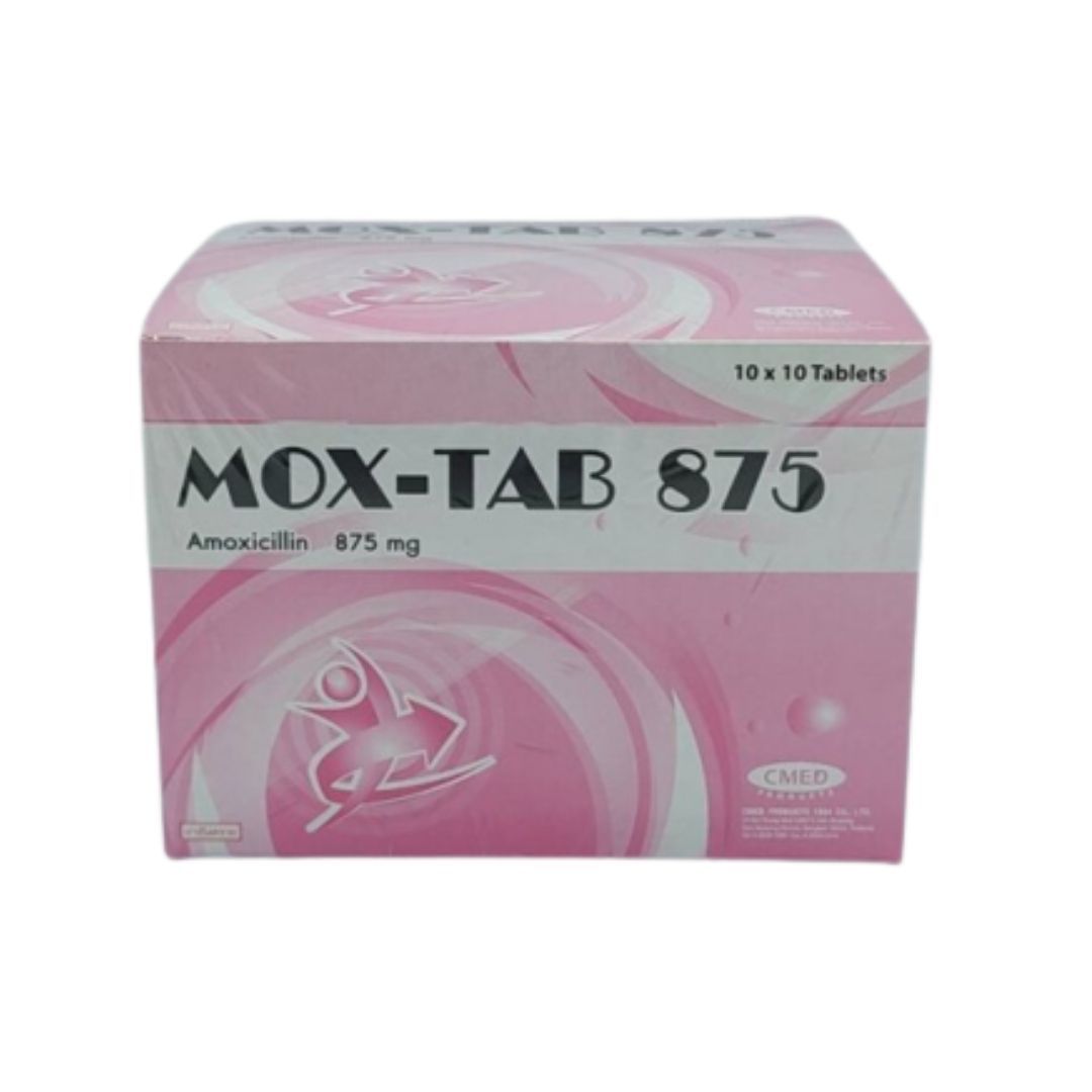 Mox-Tab 875mg CMED (Box/100s) - Buymed Thailand - ซื้อยาที่บายเมดถูกกว่า