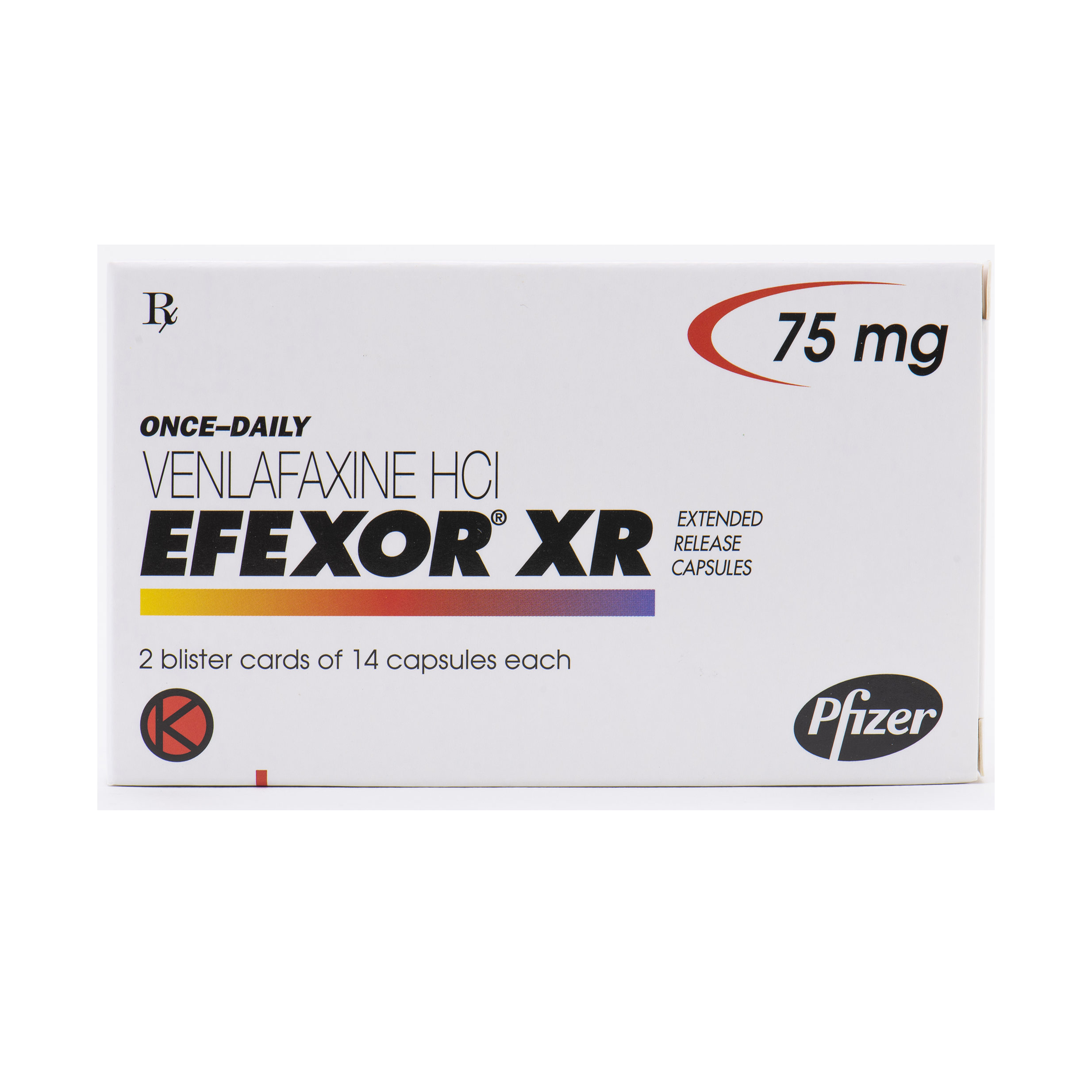 Efexor XR 75mg PFIZER (Box/14s) - Buymed Thailand - ซื้อยาที่บายเมดถูกกว่า