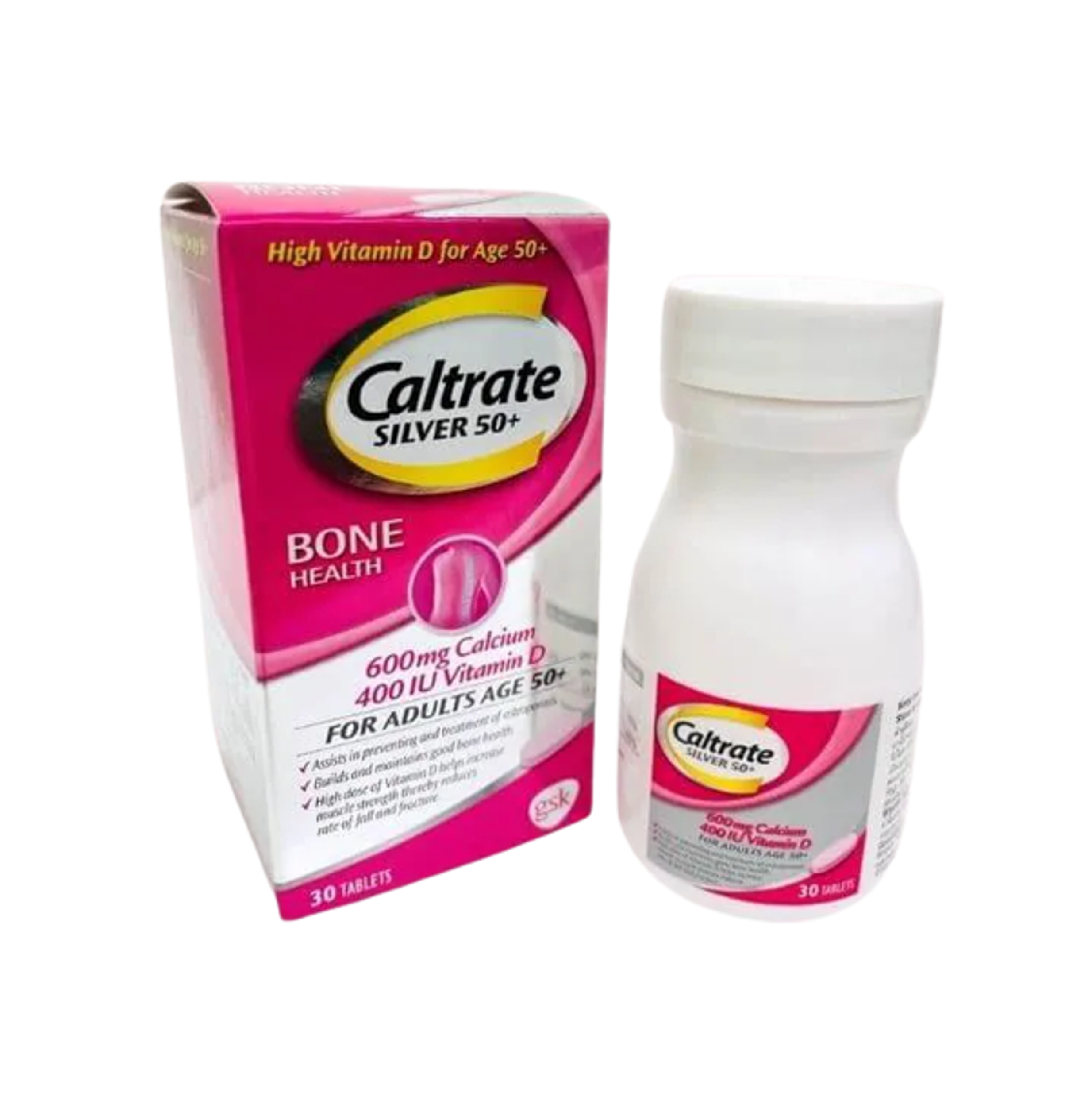 Caltrate Silver 50+ HALEON (Bottle/30s) - Buymed Thailand - ซื้อยาที่ ...