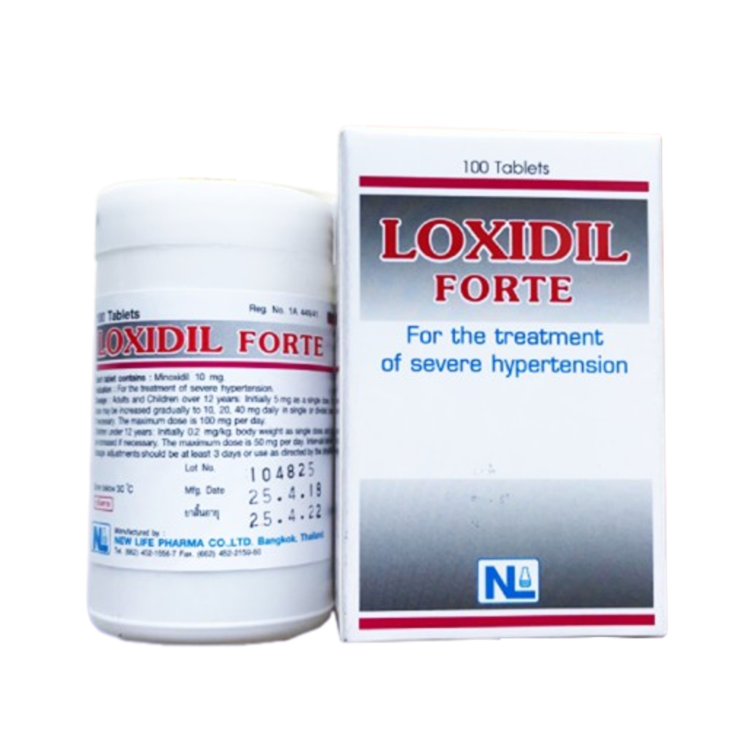Loxidil Forte 10mg NEW LIFE (Bottle/100s) - Buymed Thailand - ซื้อยาที่ ...