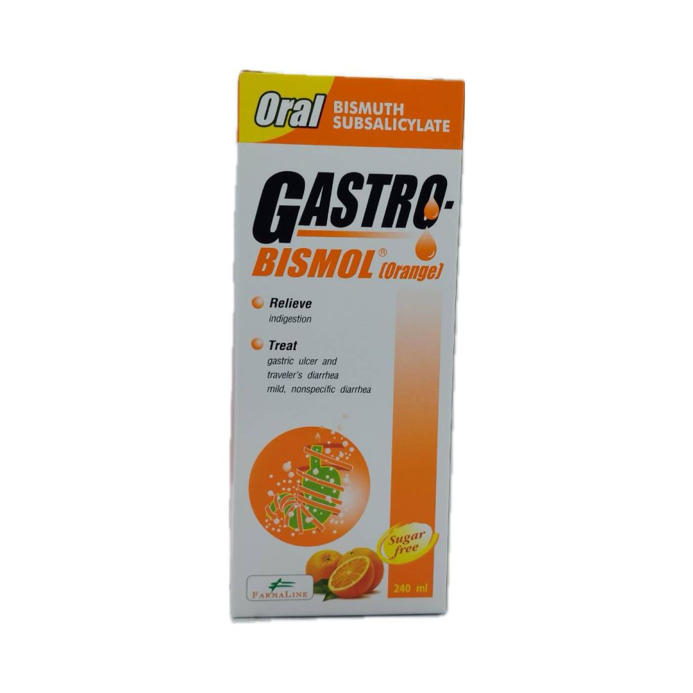 Gastro-Bismol (Orange) FARMALINE (Bottle/240ml) - Buymed Thailand ...