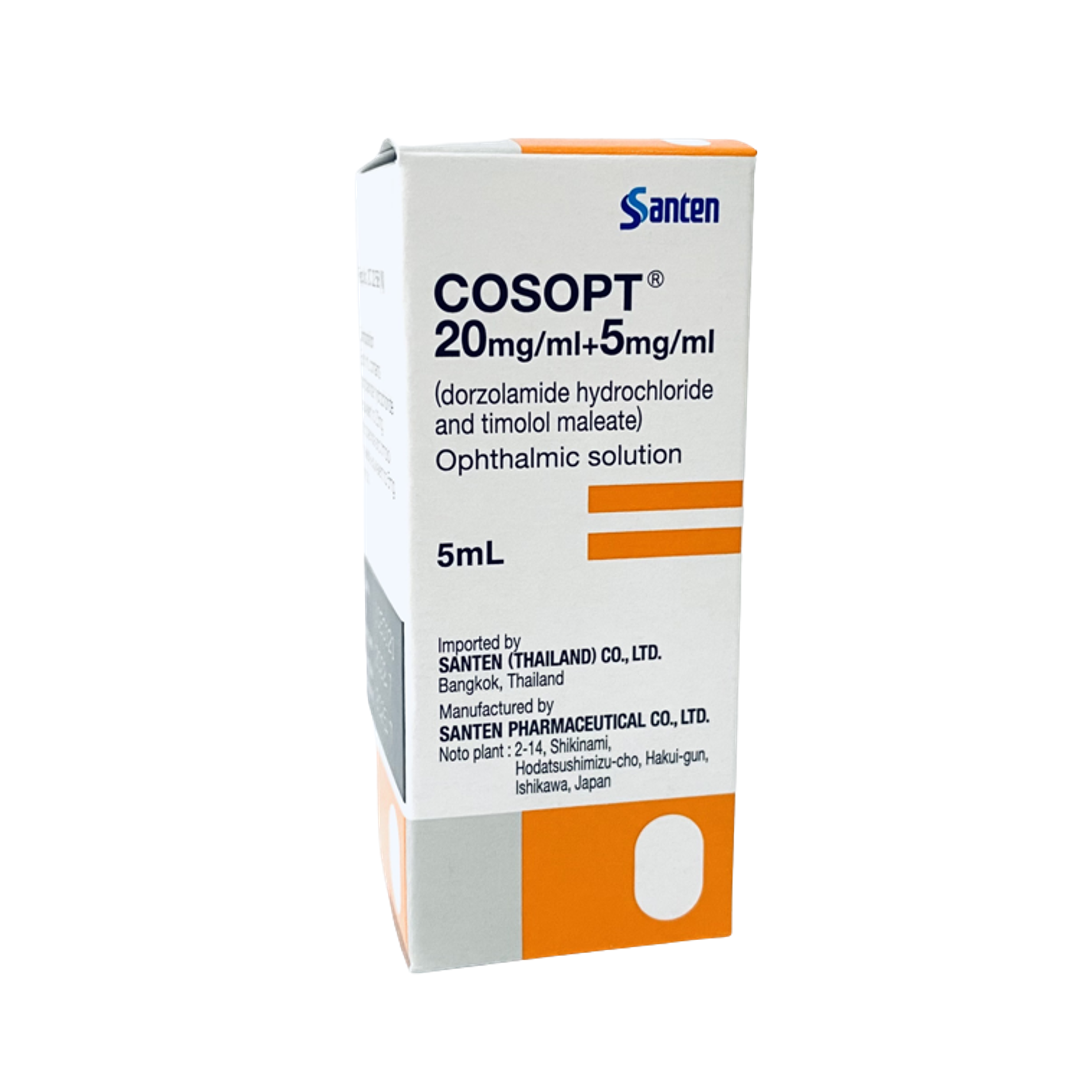 Cosopt eye drop SANTEN (Bottle/5ml) - Buymed Thailand - ซื้อยาที่บายเมด ...