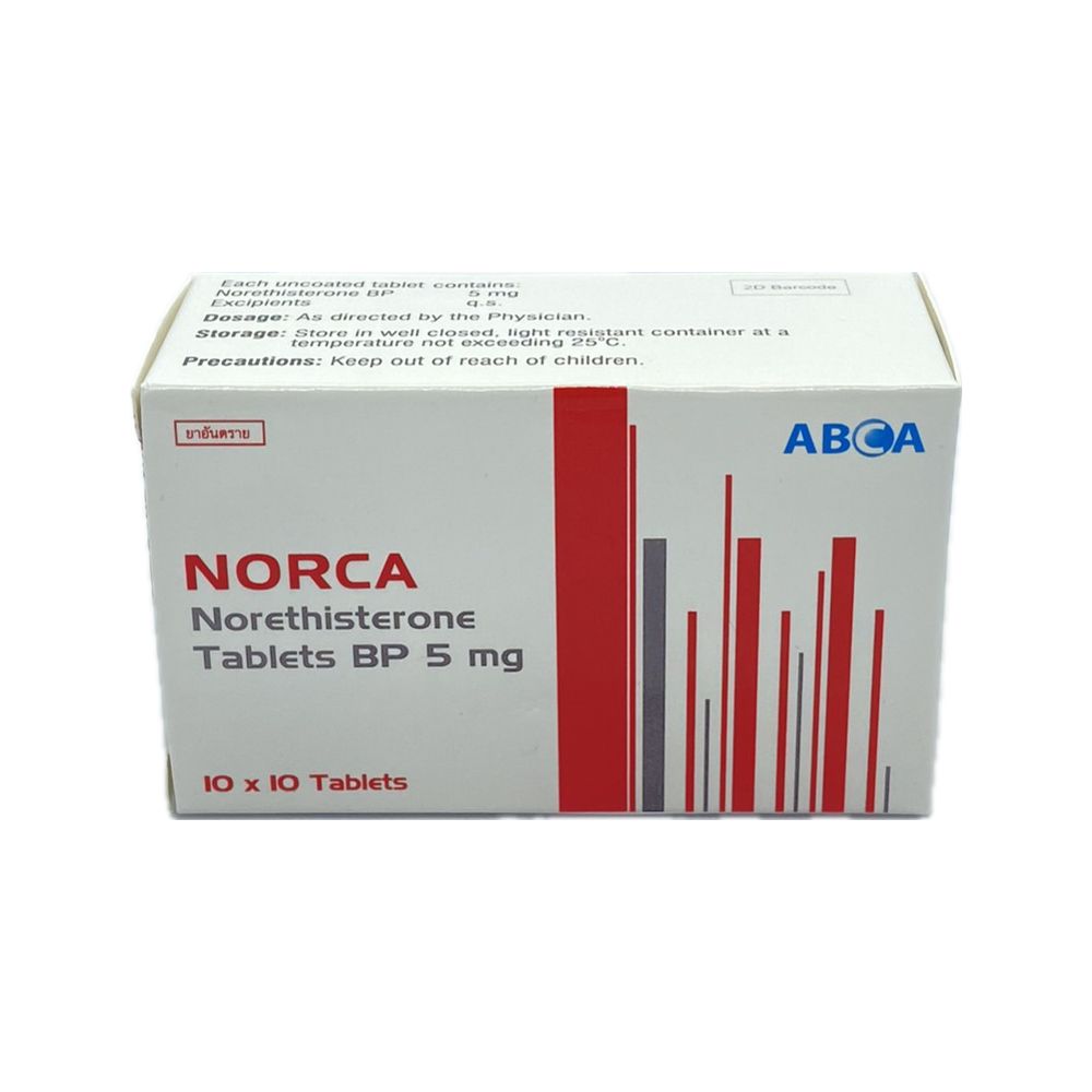 Norca 5mg ABCA PHARMA LAB (Box/100s) - Buymed Thailand - ซื้อยาที่บายเมดถูกกว่า