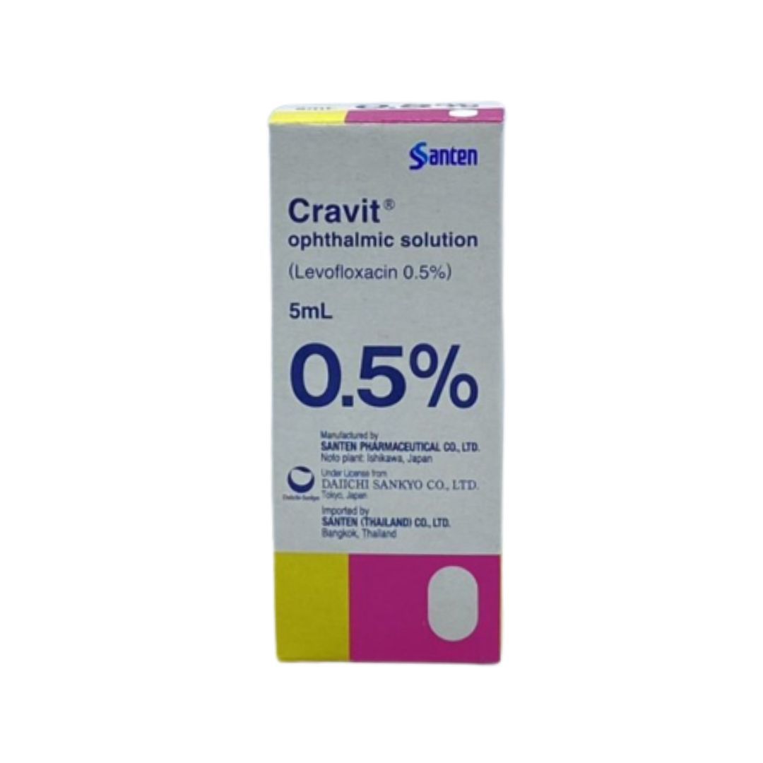 Cravit ophthalmic solution 0.5% SANTEN (Bottle/5ml) - Buymed Thailand ...