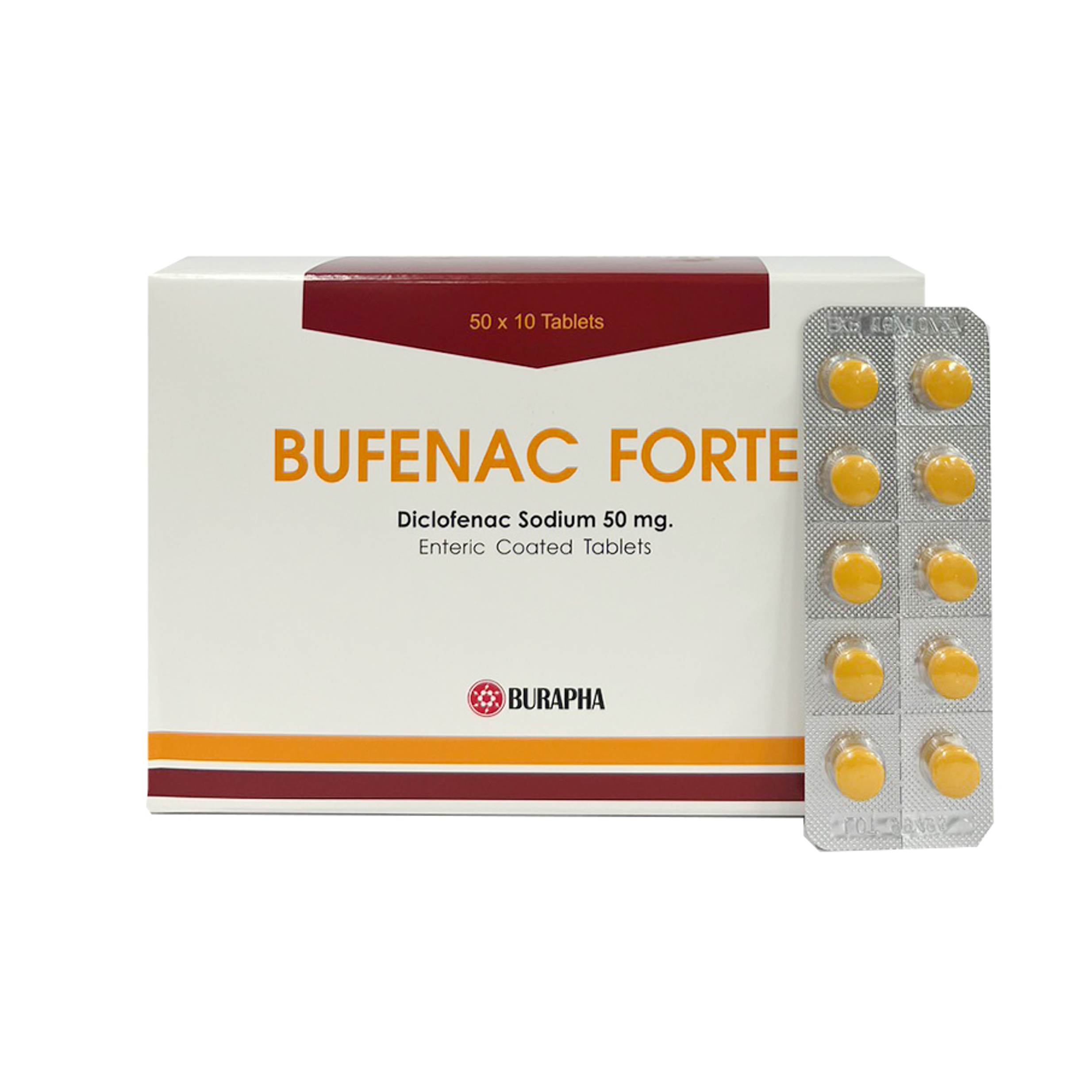 Bufenac Forte 50mg BURAPHA (Box/500s) - Buymed Thailand - ซื้อยาที่บาย ...