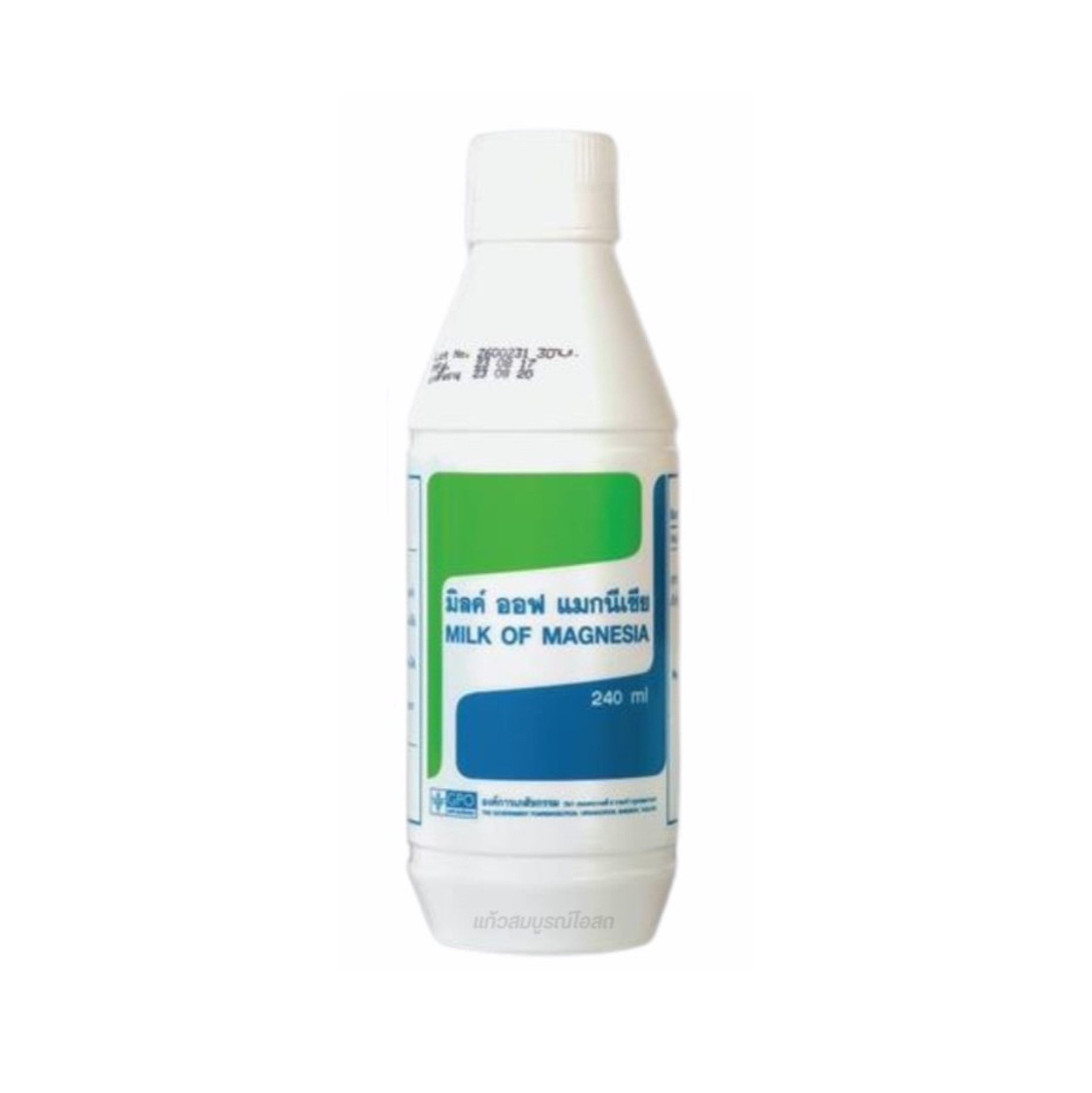 M.O.M. Milk of magnesia 1.2g/15ml GPO (Bottle/240ml) - Buymed Thailand - ซื้อยาที่บายเมดถูกกว่า