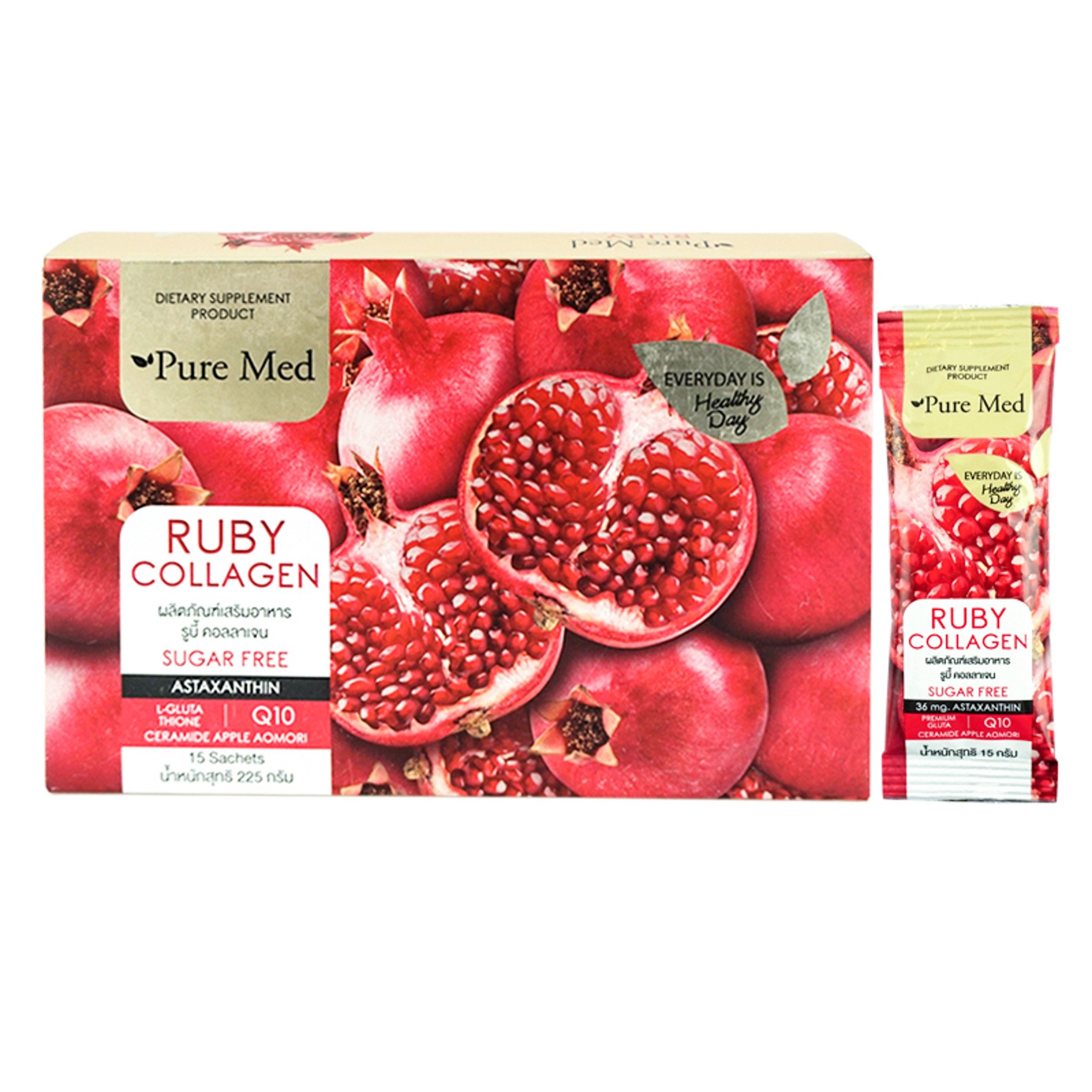 Ruby Collagen PURE MED (Box/15s/15g) - Buymed Thailand - ซื้อยาที่บายเม ...
