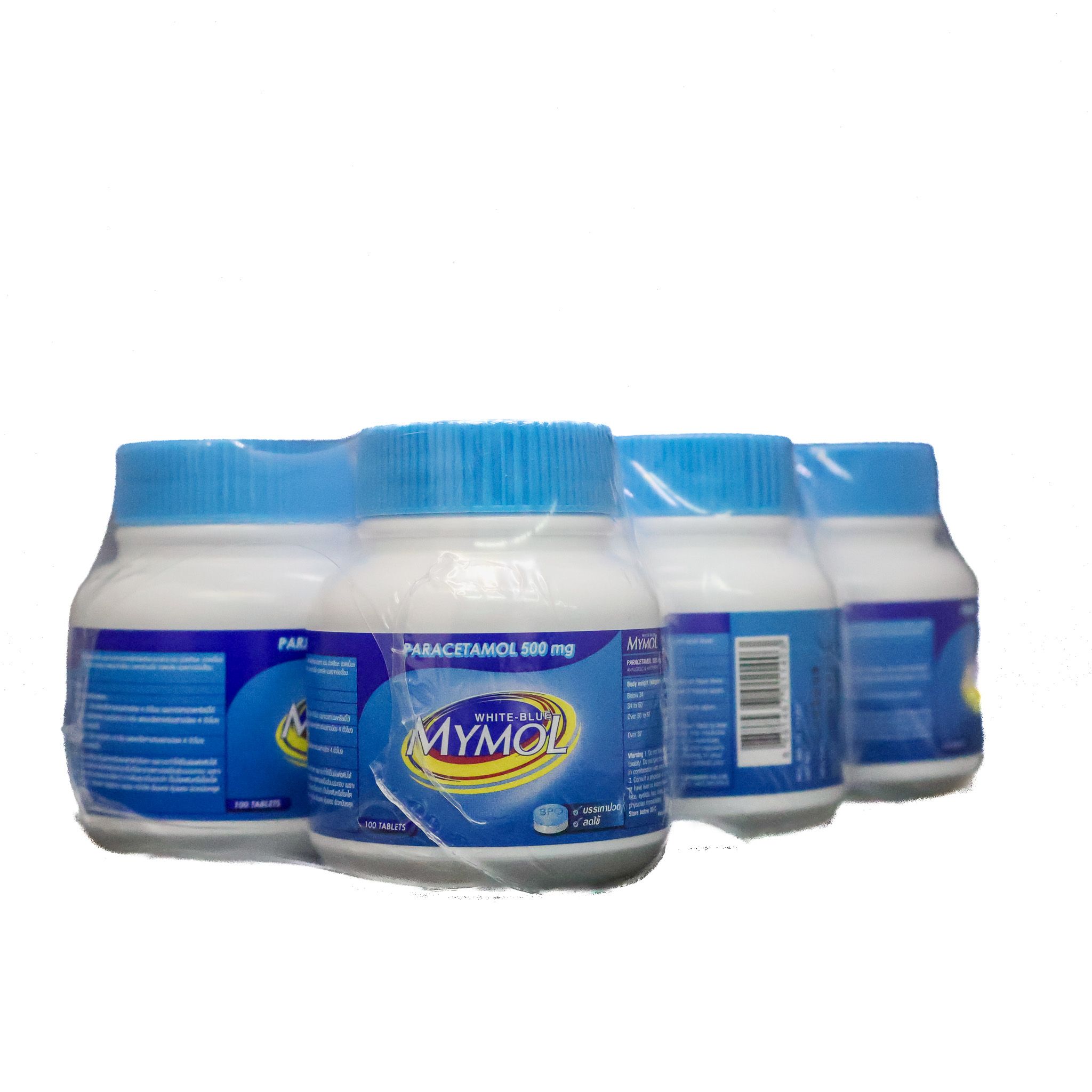 Mymol (สีฟ้า-ขาว) 500mg BURAPHA (Pack/6s/100s) - Buymed Thailand - ซื้อ ...