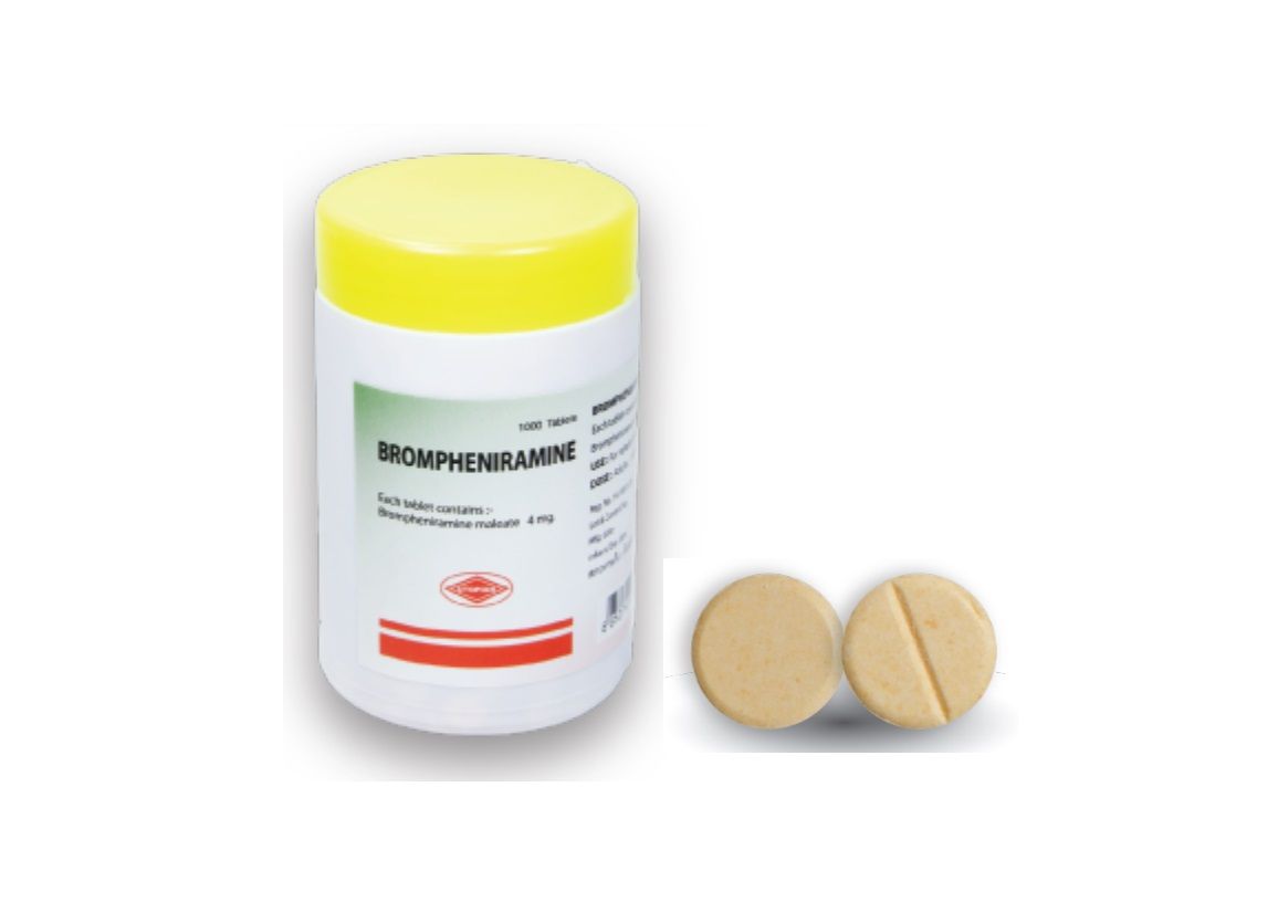 Brompheniramine tablet 4mg (เม็ดกลม สีส้ม) UTOPIAN (Bottle/1000s ...