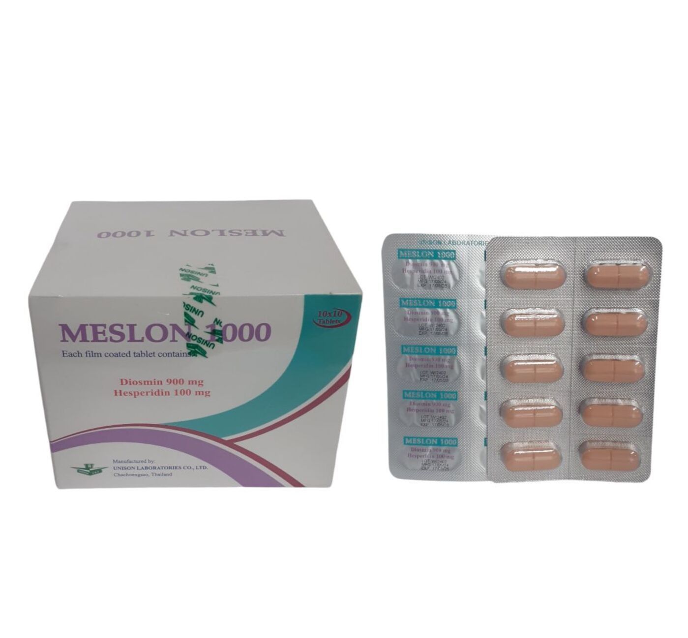 Meslon 1000mg UNISON (Box/100s) - Buymed Thailand - ซื้อยาที่บายเมดถูกกว่า