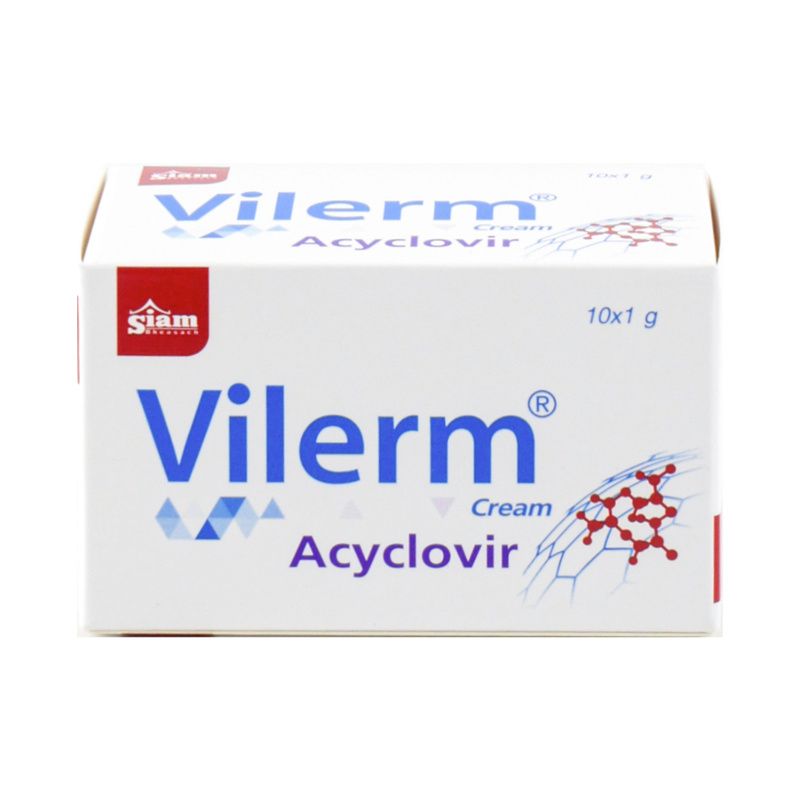 Vilerm cream 5% SIAM (Box/10s/1g) - Buymed Thailand - ซื้อยาที่บายเมด ...