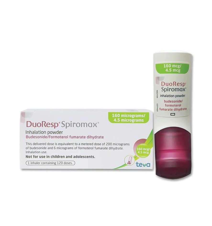(ข.ย.10) DuoResp Spiromax inhalation powder 160mcg + 4.5mcg TEVA ...