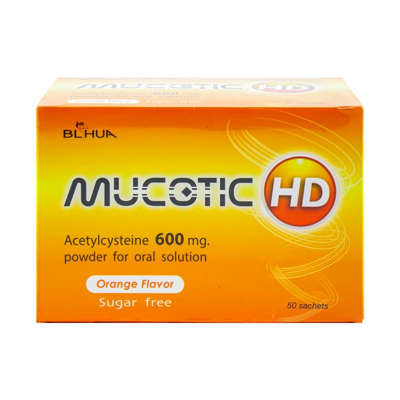 Mucotic HD 600mg B.L.HUA (Box/50s/5g) - Buymed Thailand - ซื้อยาที่บาย ...