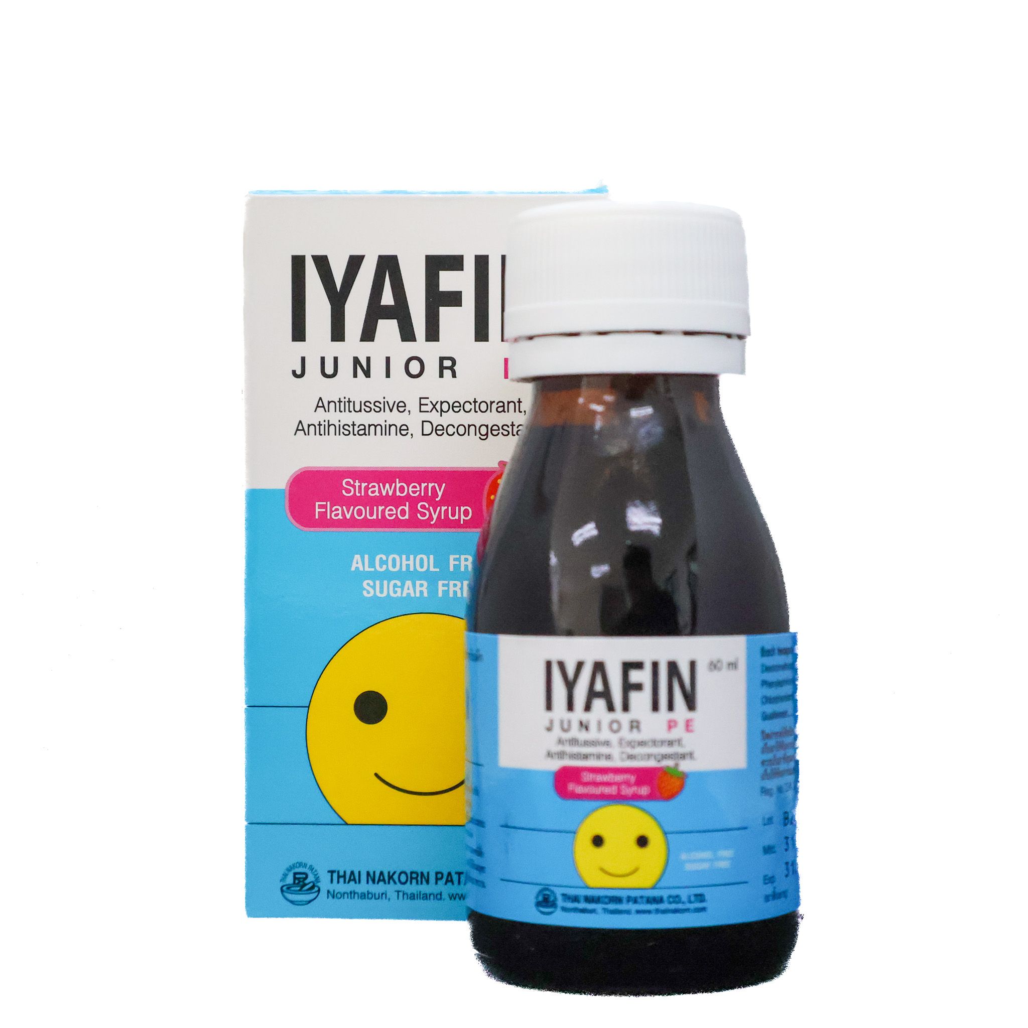 (ข.ย.11) Iyafin Junior P.E. (รสสตรอเบอร์รี่) TH NAKORN (Bottle/60ml ...