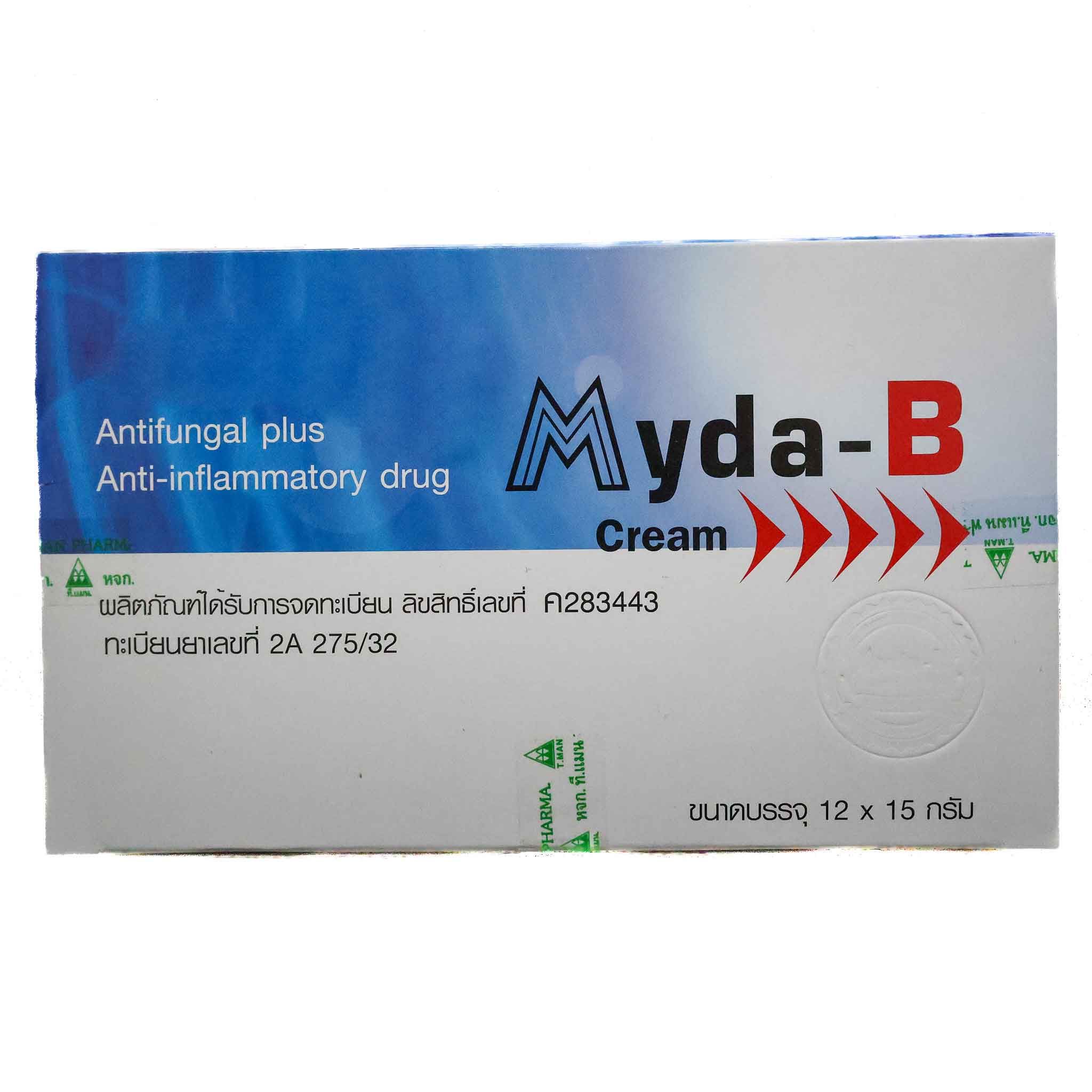 Myda-B cream T.MAN (Pack/12s/15g) - Buymed Thailand - ซื้อยาที่บายเมด ...