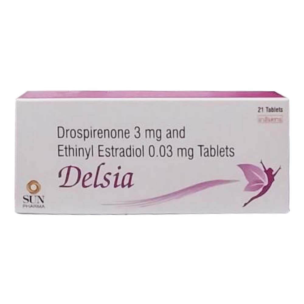 Delsia 3mg + 30mcg (สูตรYasmin) RANBAXY (Box/21s) - Buymed Thailand ...