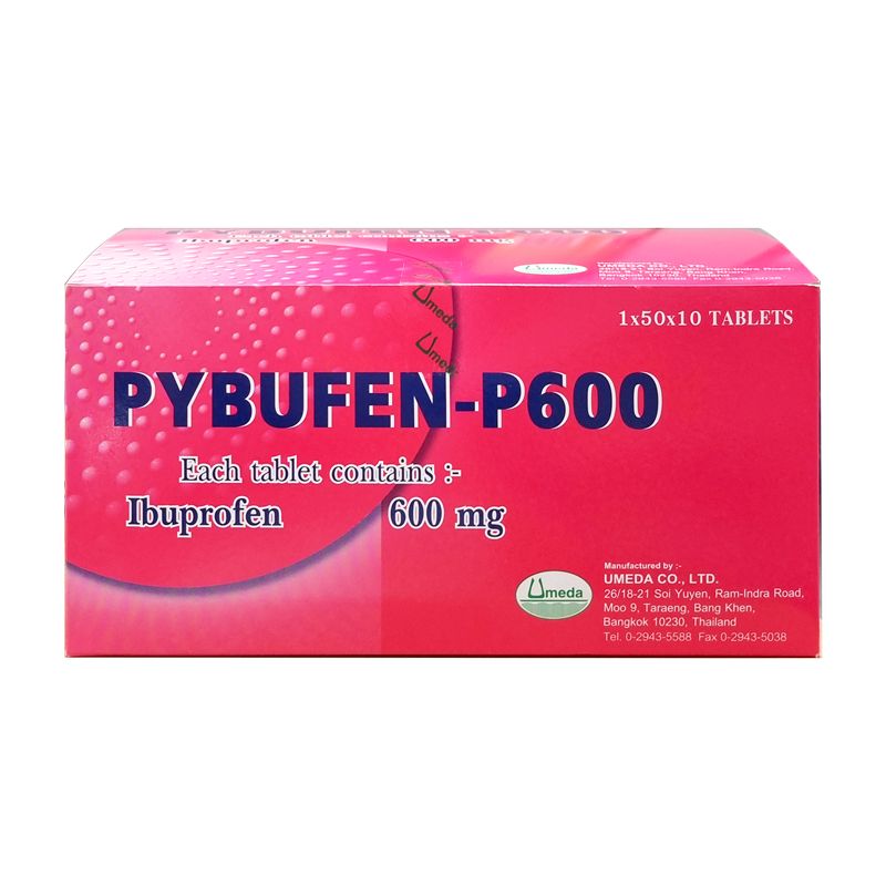 Pybufen-P 600mg UMEDA (Box/500s) - Buymed Thailand - ซื้อยาที่บายเมดถูกกว่า