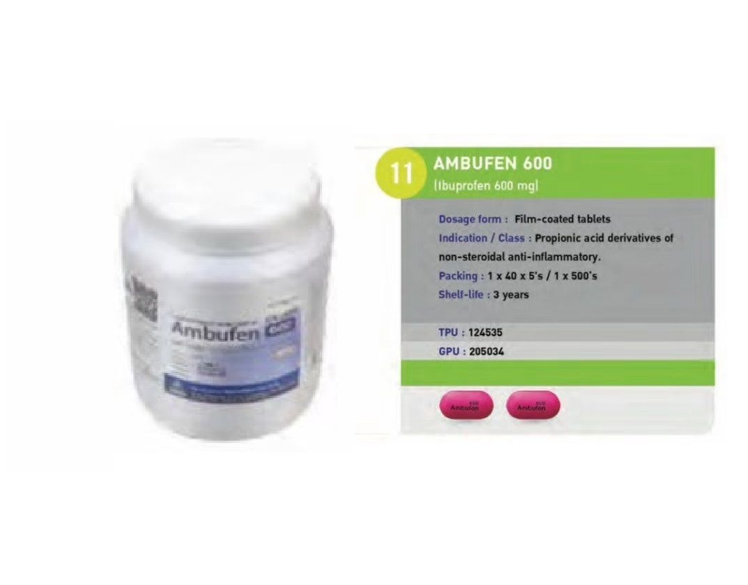 Ambufen 600mg MACROPHAR (Bottle/500s) - Buymed Thailand - ซื้อยาที่บาย ...