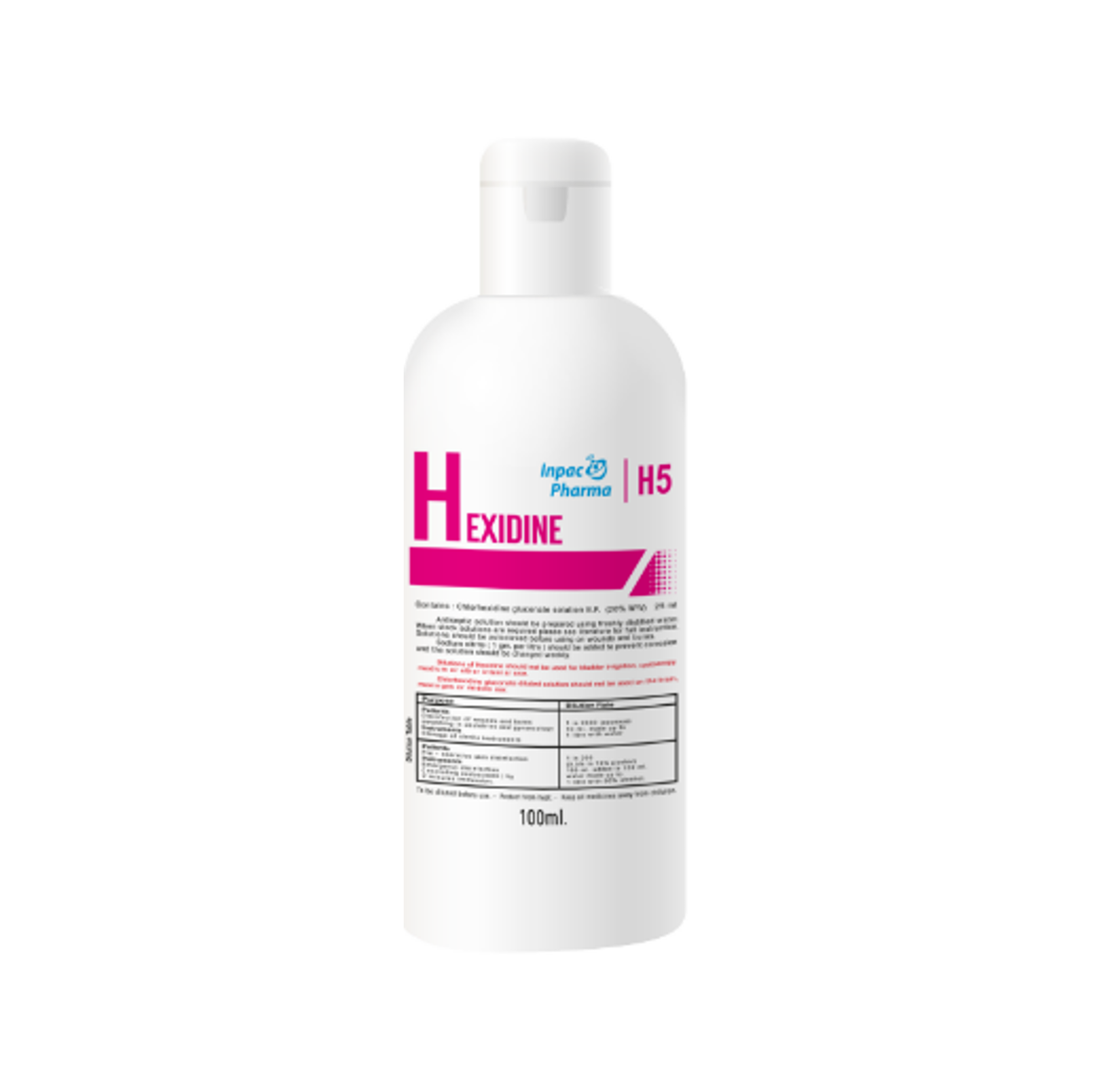 Hexidine solution 5% INPAC (Bottle/100ml) - Buymed Thailand - ซื้อยาที่ ...