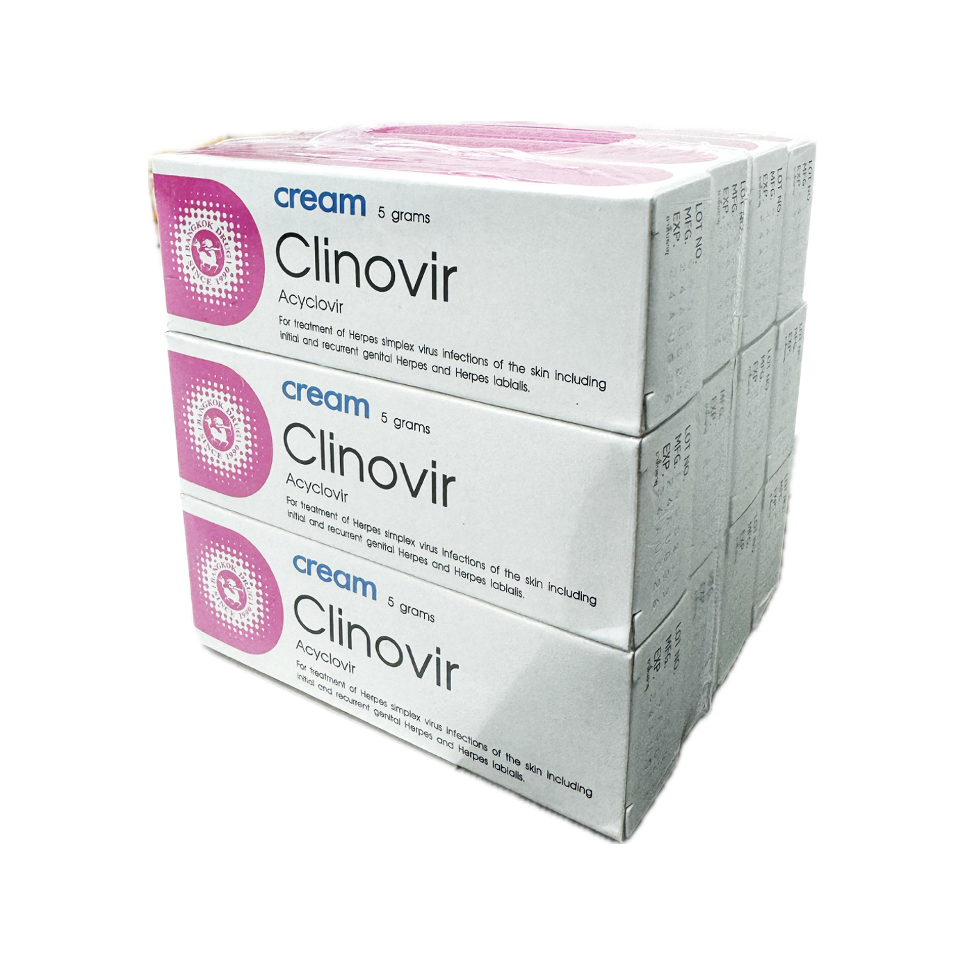 Clinovir cream 5% BKD (Pack/12s/5g) - Buymed Thailand - ซื้อยาที่บายเมด ...