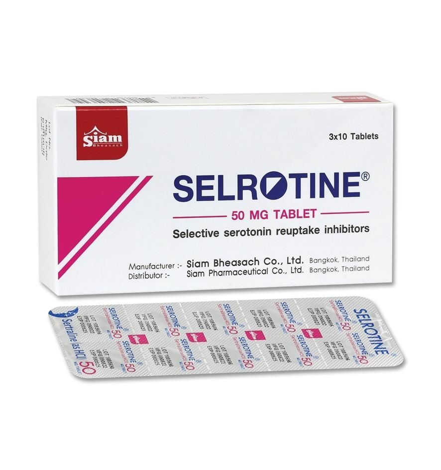 Selrotine 50mg tablet SIAM (Box/30s) - Buymed Thailand - ซื้อยาที่บายเม ...