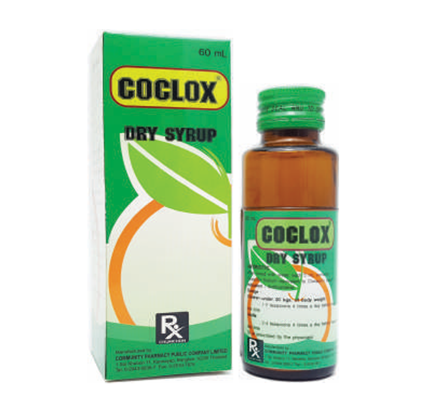 Coclox dry syrup 125mg/5ml (รสส้ม) CHUMCHON (Bottle/60ml) - Buymed ...