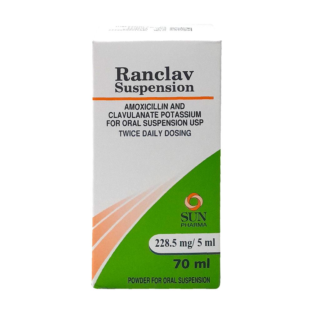 Ranclav suspension 228.5mg/5ml RANBAXY (Bottle/70ml) - Buymed Thailand ...