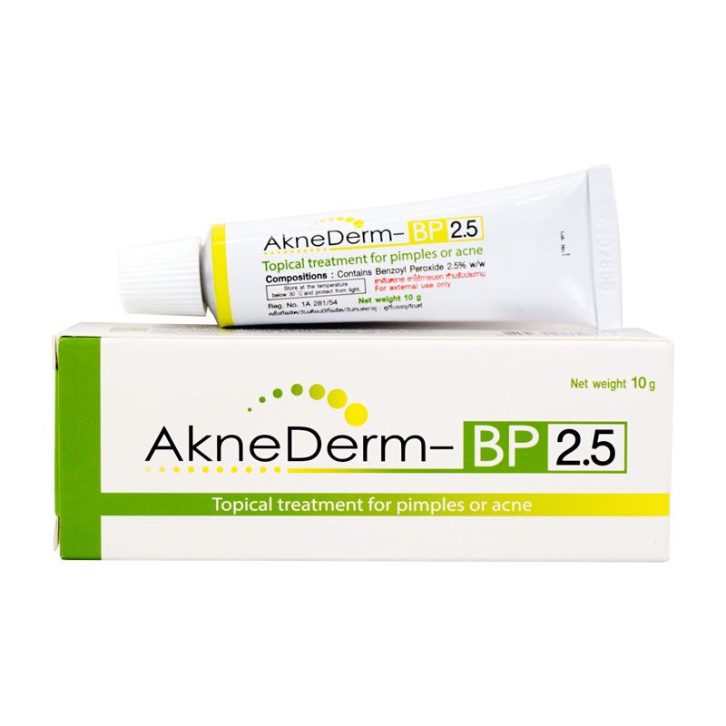 AkneDerm-BP 2.5% BERICH (Tube/10g) - Buymed Thailand - ซื้อยาที่บายเมด ...