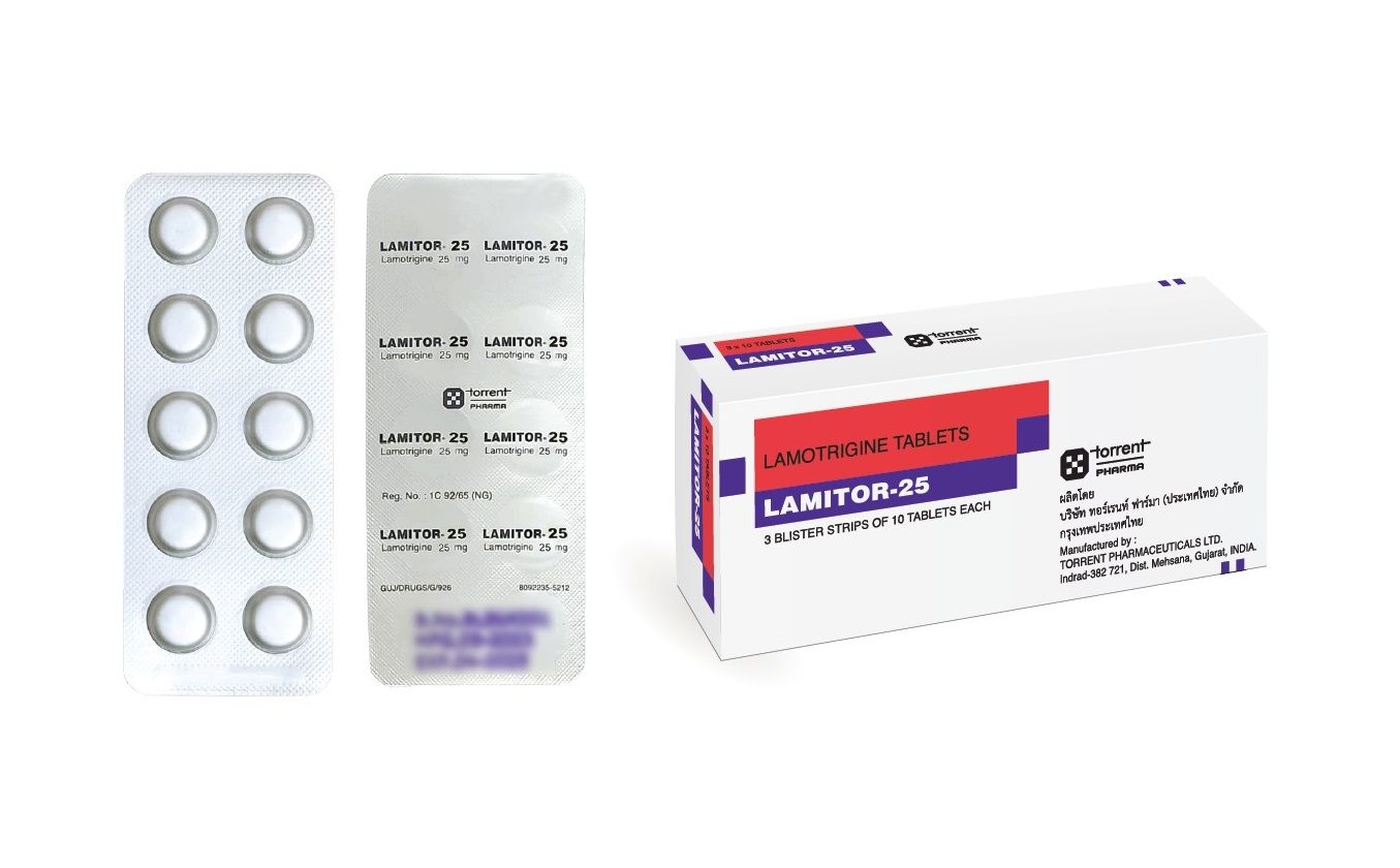 Lamitor-25mg (lamotrigine-tablets) TORRENT (Box/30s) - Buymed Thailand ...