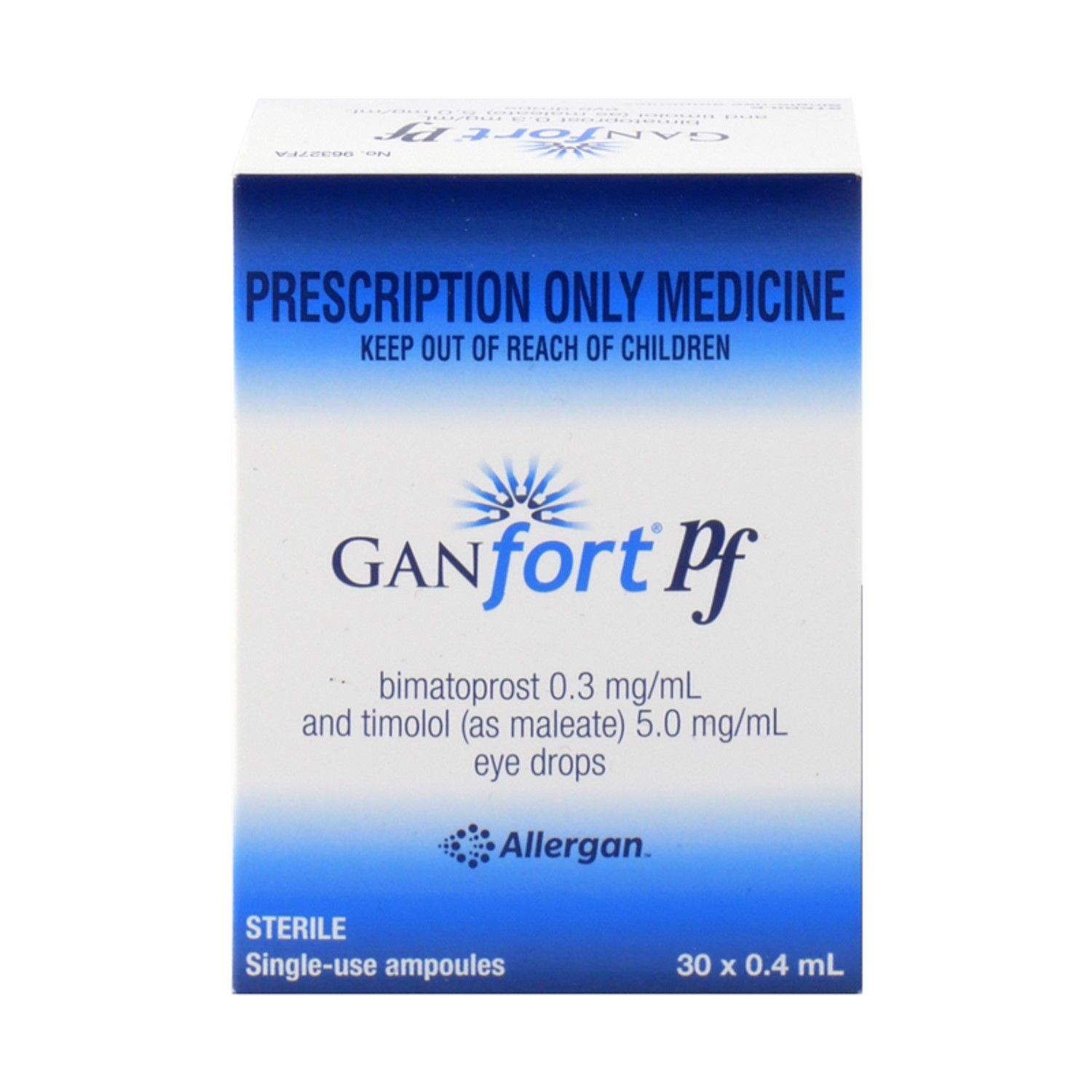 (ข.ย.10) Ganfort Pf ALLERGAN (Box/30s/0.4ml) - Buymed Thailand - ซื้อยา ...