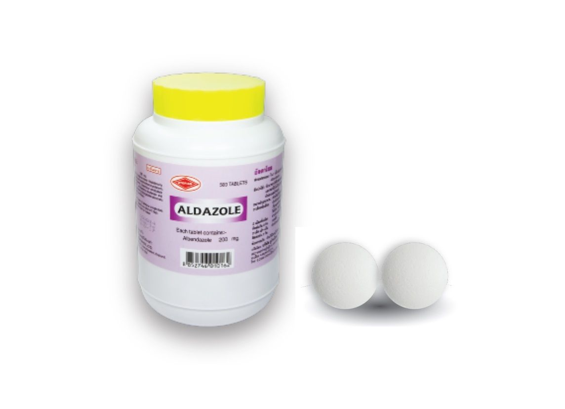 Aldazole 200mg (เม็ดกลม สีขาว) UTOPIAN (Bottle/500s) - Buymed Thailand ...