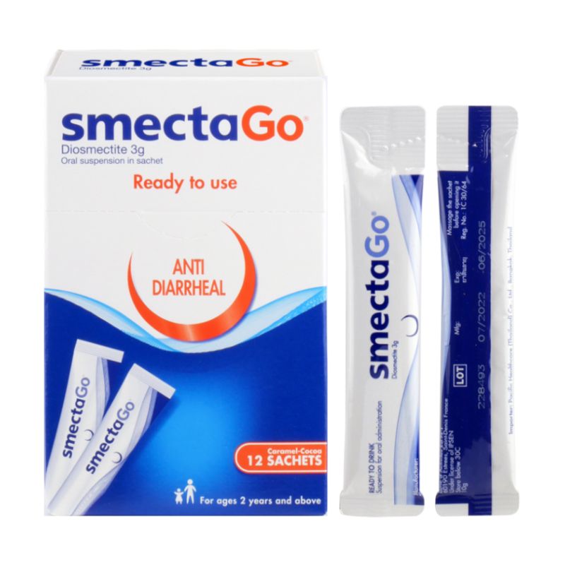 Smecta Go (Caramel Cocoa) PHARMATIS (Box/12s/10g) - Buymed Thailand ...